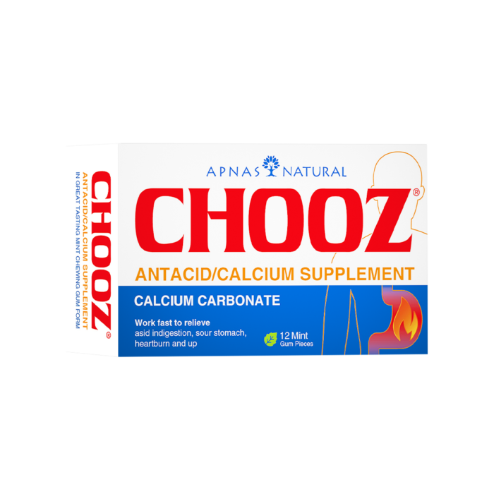 ЧУЗ CHOOZ APNAS NATURAL жевательная резинка от изжоги со вкусом мяты ...